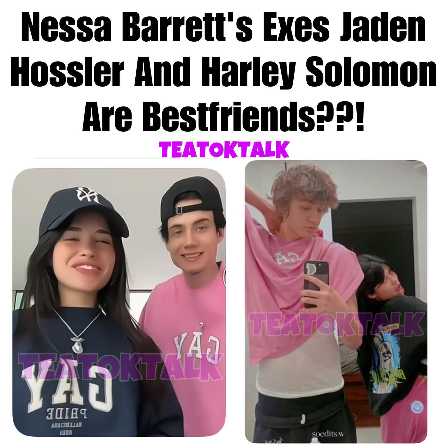 Nessa Barrett's Exes Jaden Hossler and Harley Solomon Hanging Out ?: Know 3 Unbelievable Reasons ...